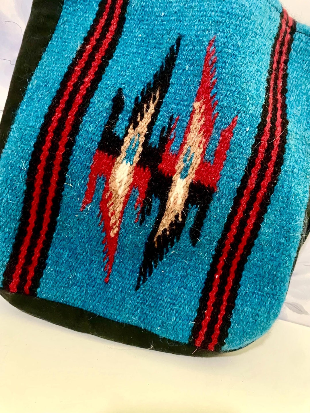 Vintage Southwest Chimayo Style Design Tote Bag With Shoulder Strap ...