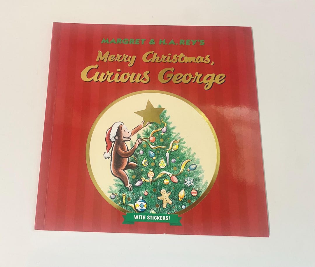 Merry Christmas, Curious George Book Paperback Vintage Children’s Book ...