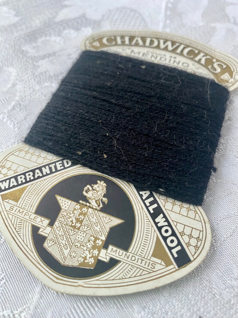 Vintage Chadwick's Mending Wool Thread Packet Set of Two - Etsy