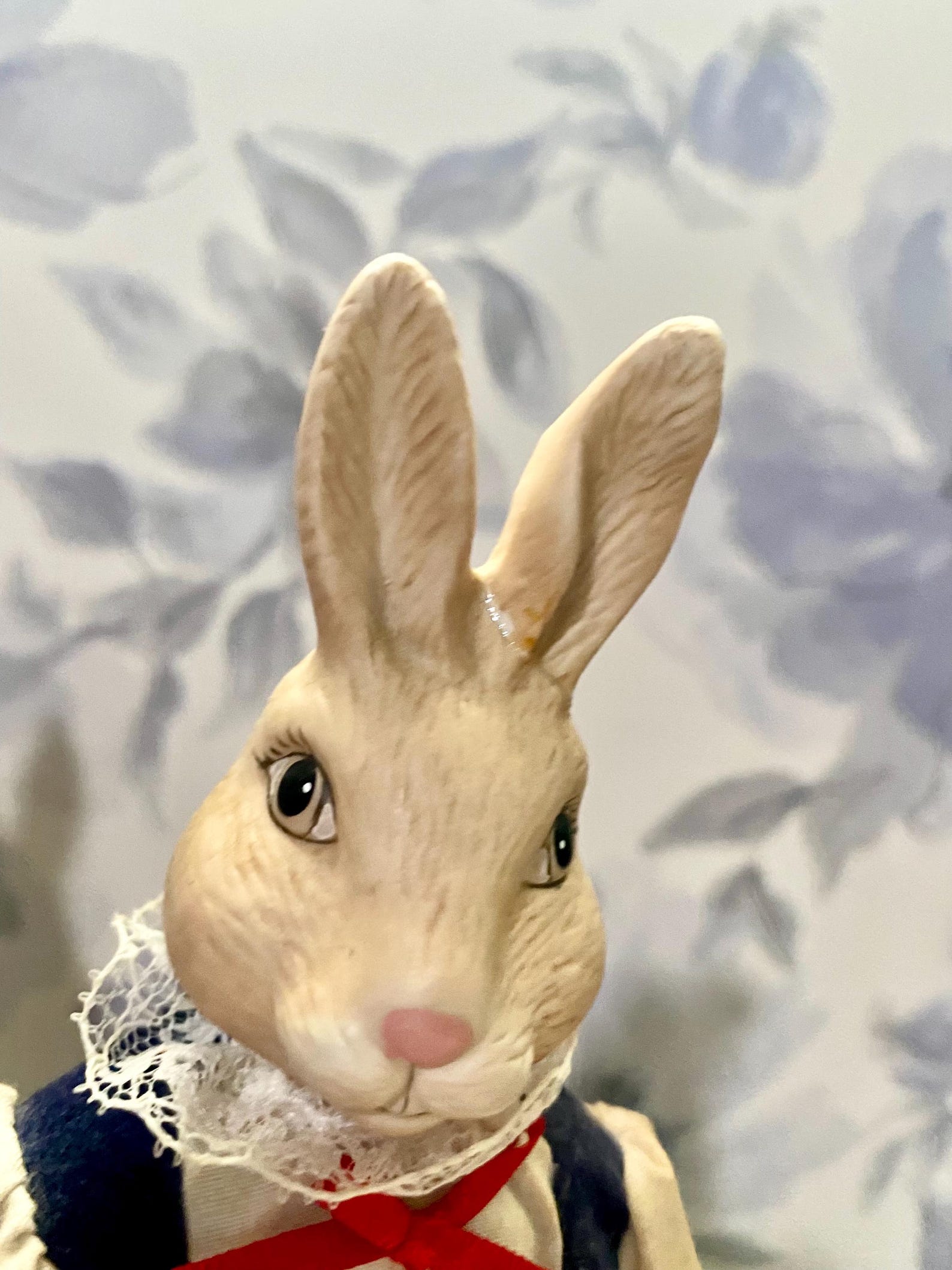 Billy Betsy Easter Bunny Rabbit Porcelain Doll Set of Two Soft Body ...