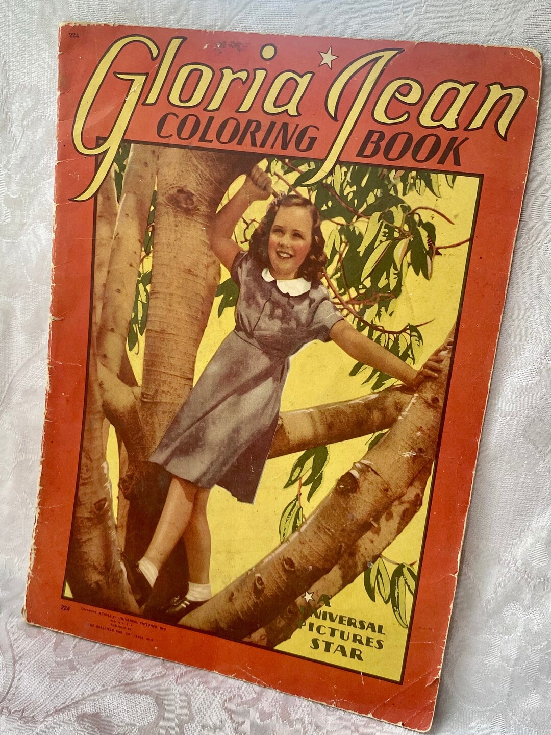 Vintage Gloria Jean Coloring Book: New Universal Star 1940 - Etsy