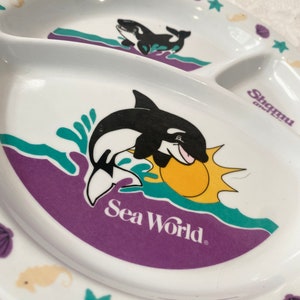 Vintage Seaworld Shamu & Crew Divided Plate - Etsy