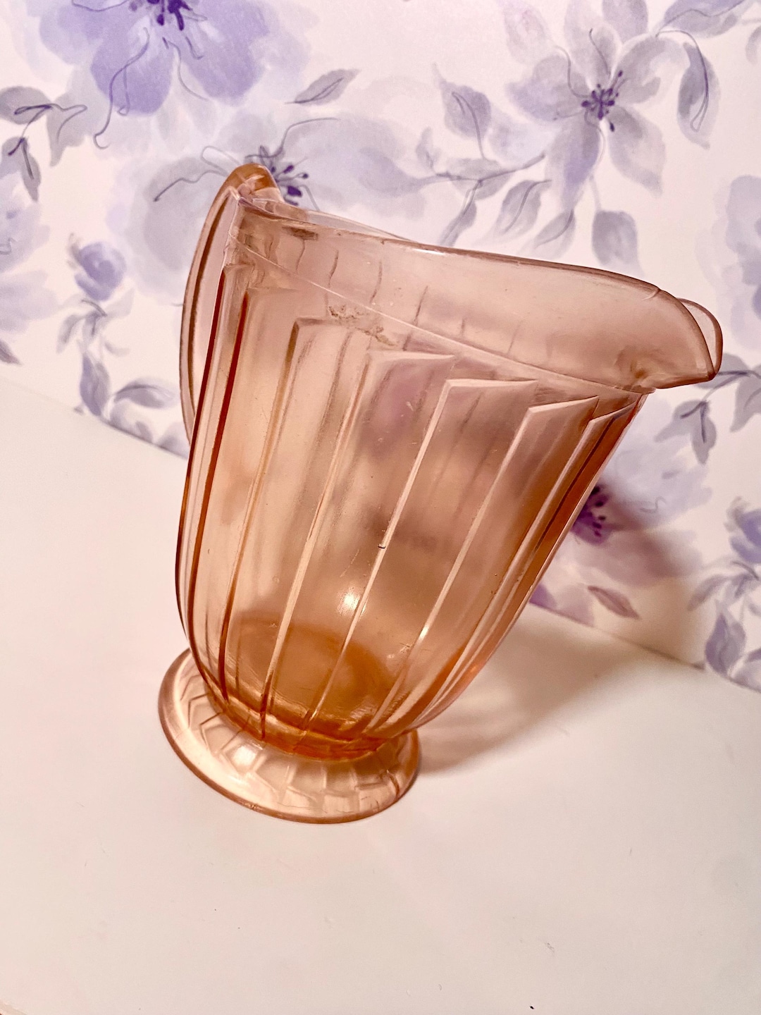 Vintage Jeannette Sierra Pinwheel Pink Pitcher Depression Glass - Etsy