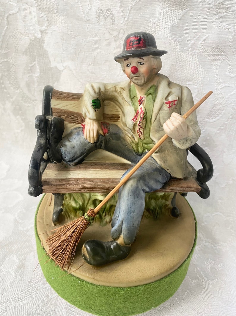 Vintage Clyde the Clown Porcelain Dynasty Doll Collection Music Box - Etsy