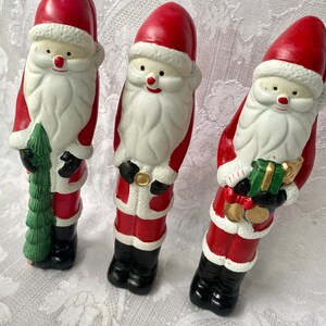 Vintage Tall Skinny Santa 8 in Ceramic Figurine - Etsy
