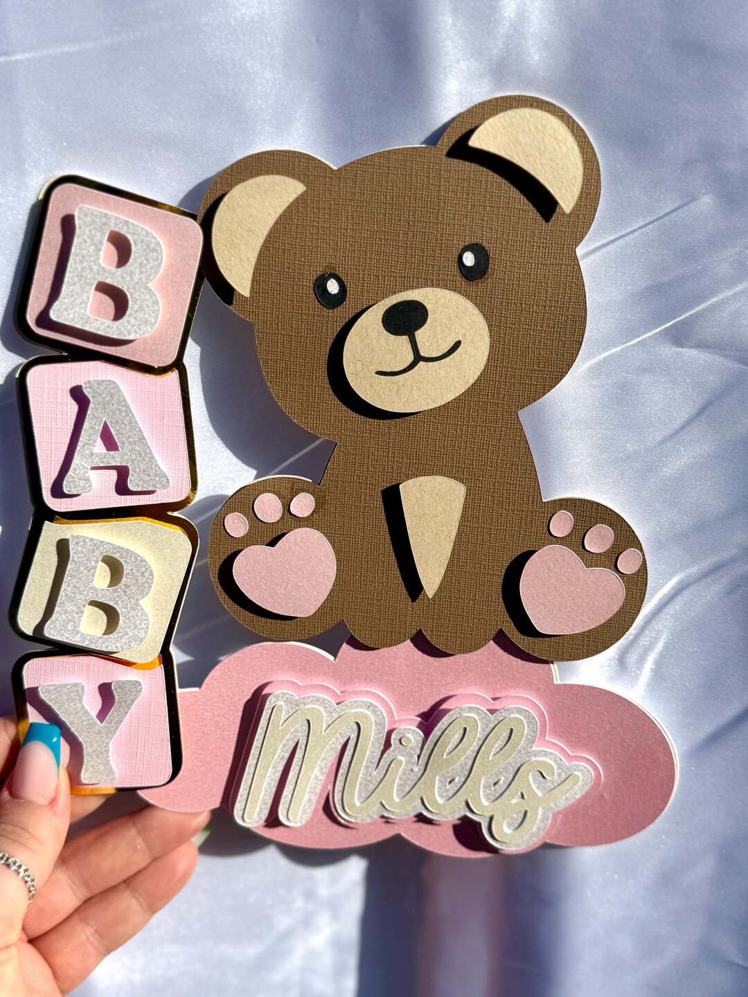 Baby Blocks Cake Topper - Etsy
