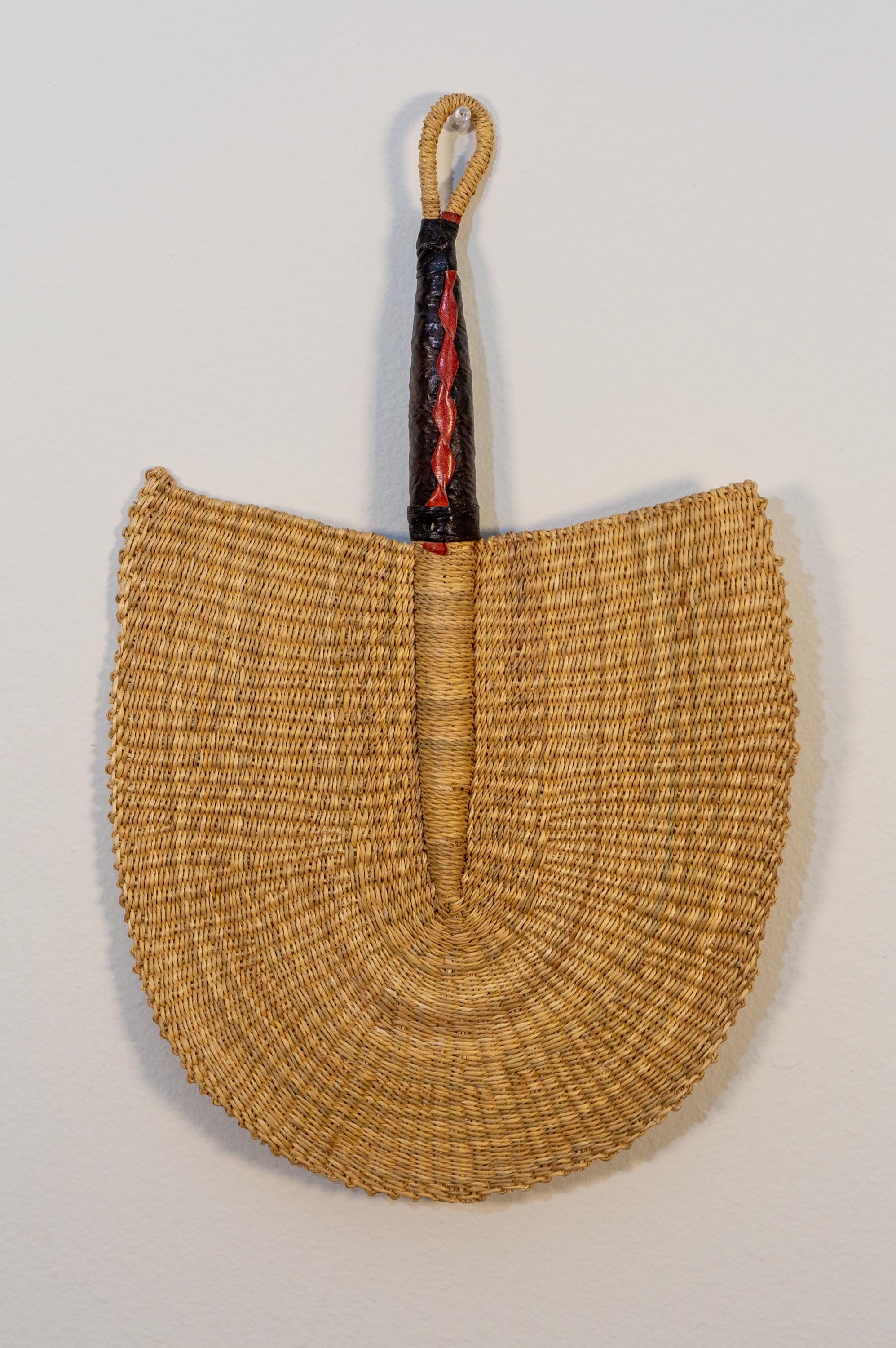 African Handwoven Decorative Fan | Handwoven African Fan | Handwoven ...