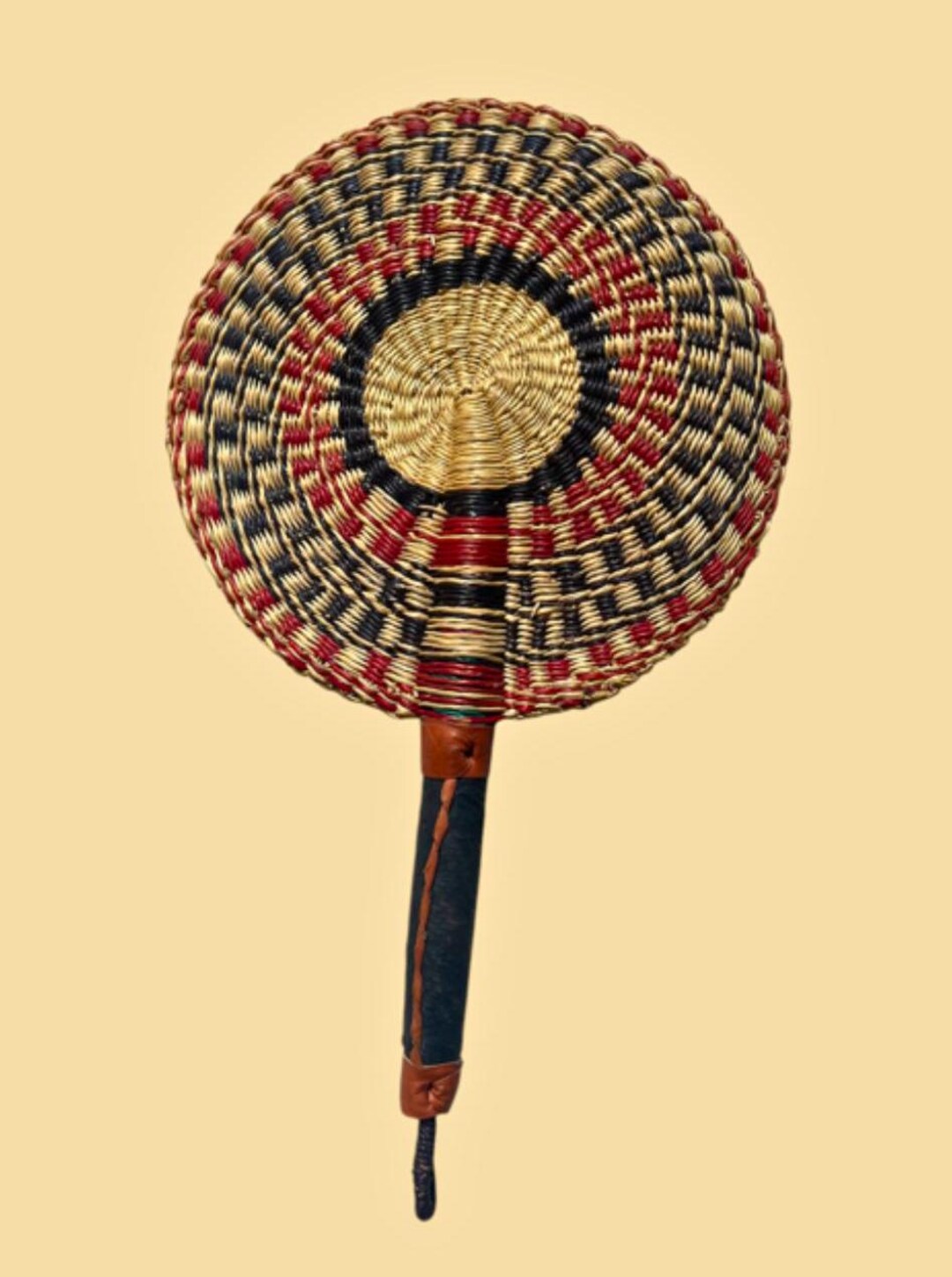 African Handwoven Decorative Fan | Handwoven African Fan | Handwoven ...