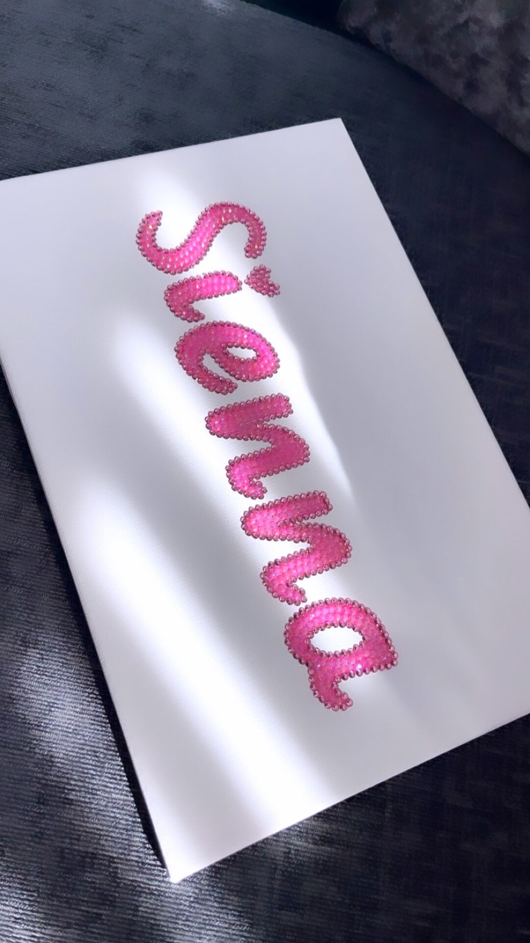 Personalised Gem Canvas - Etsy