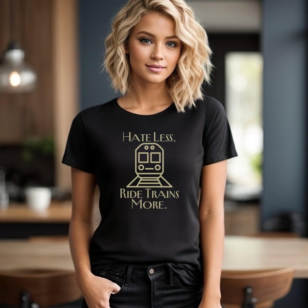 Transit Rider Shirt, Gift for Railfan, Railfan Tee, Women's Transit ...