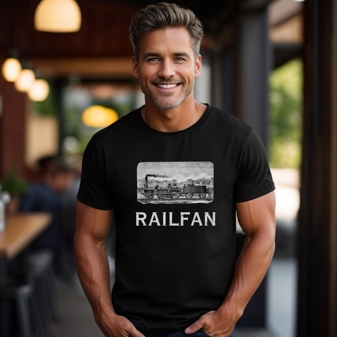 Railfan Steam Train Enthusiast T-shirt Gift for Man - Etsy
