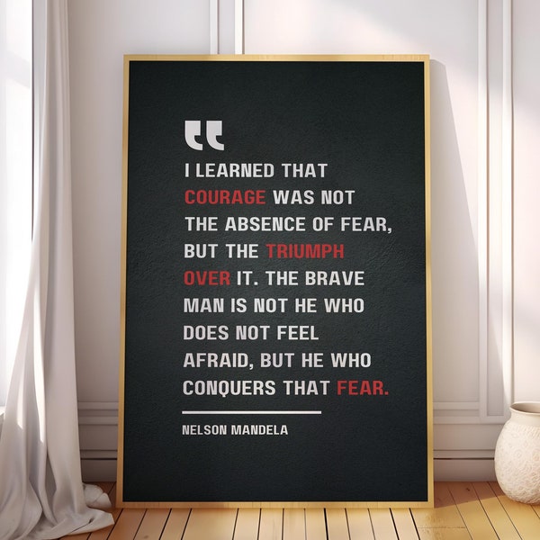 Courage Poster - Etsy