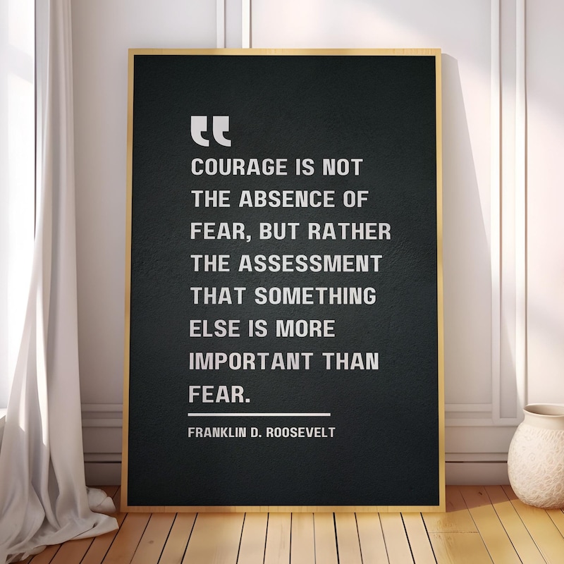 Courage Poster - Etsy