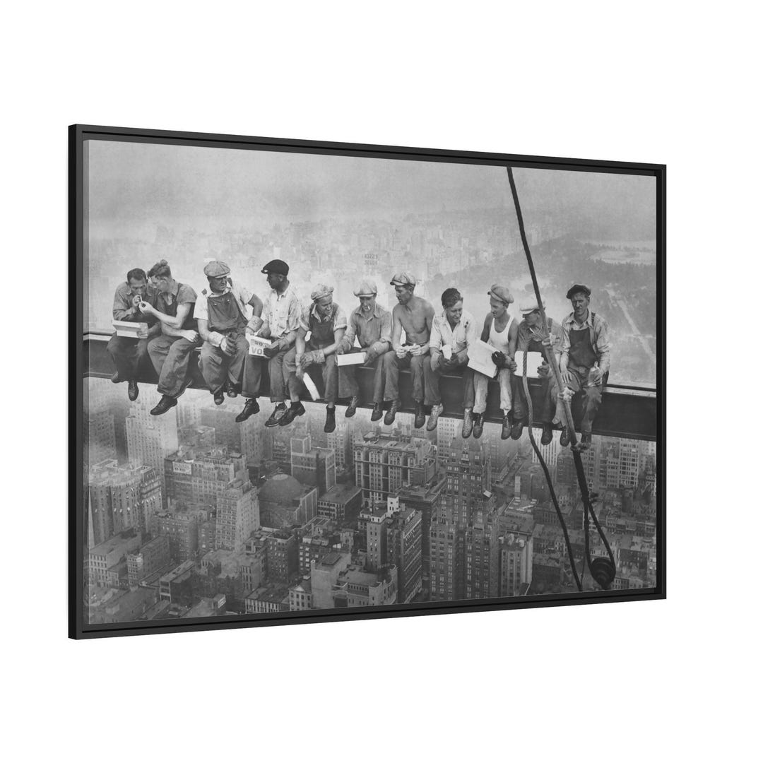 Lunch on Skyscraper Poster, Beam Lunch Poster, Skyscraper Canvas 1932 ...
