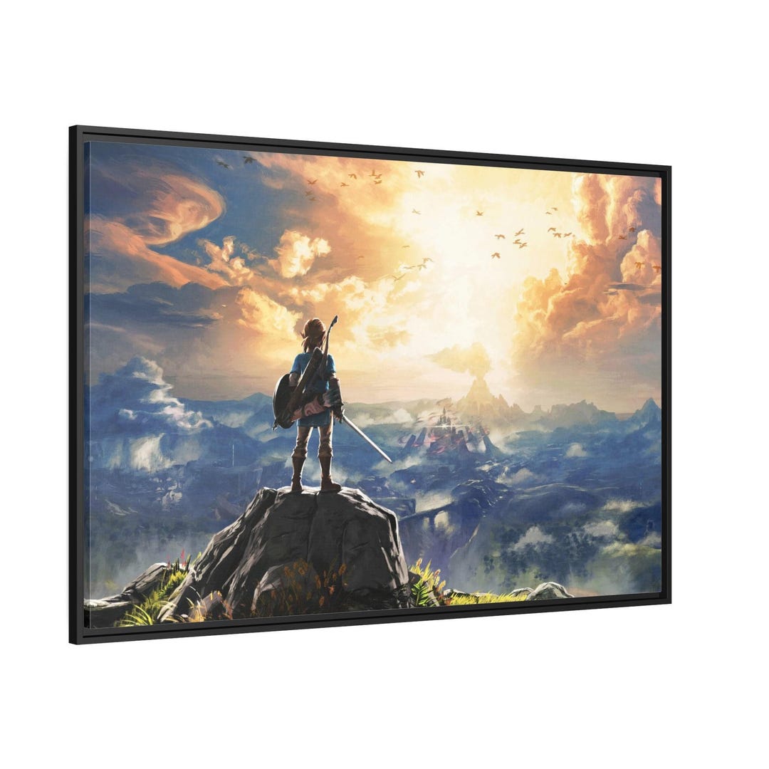 Iconic Zelda Poster, the Legend of Zelda Wall Art, Zelda Framed Canvas ...