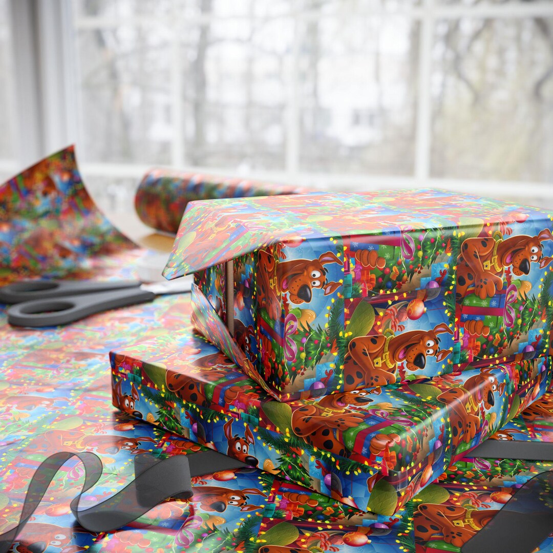 Scooby Doo Holiday Paws Delight Wrapping Paper - Etsy