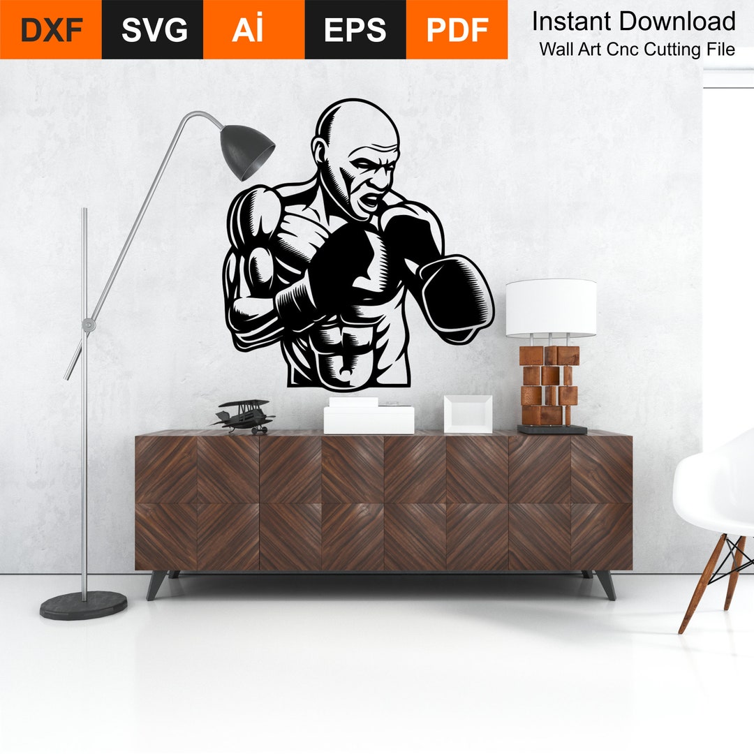 Mike Tyson Box Two Face | DXF SVG Plasma, Laser, Cnc File, Cricut ...