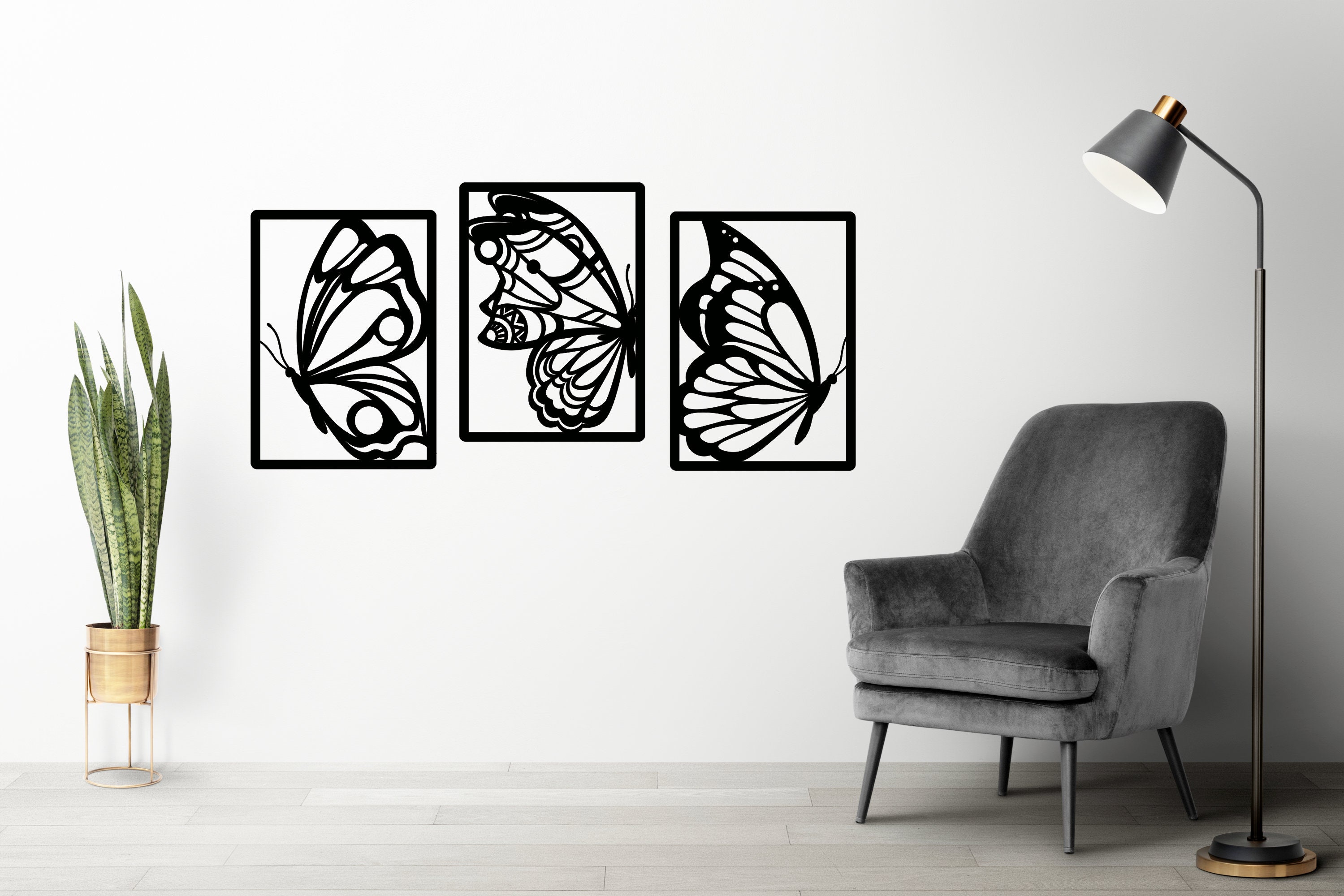 Butterfly | DXF SVG Plasma, Laser, Cnc File, Cricut, Silhouette, Wooden ...