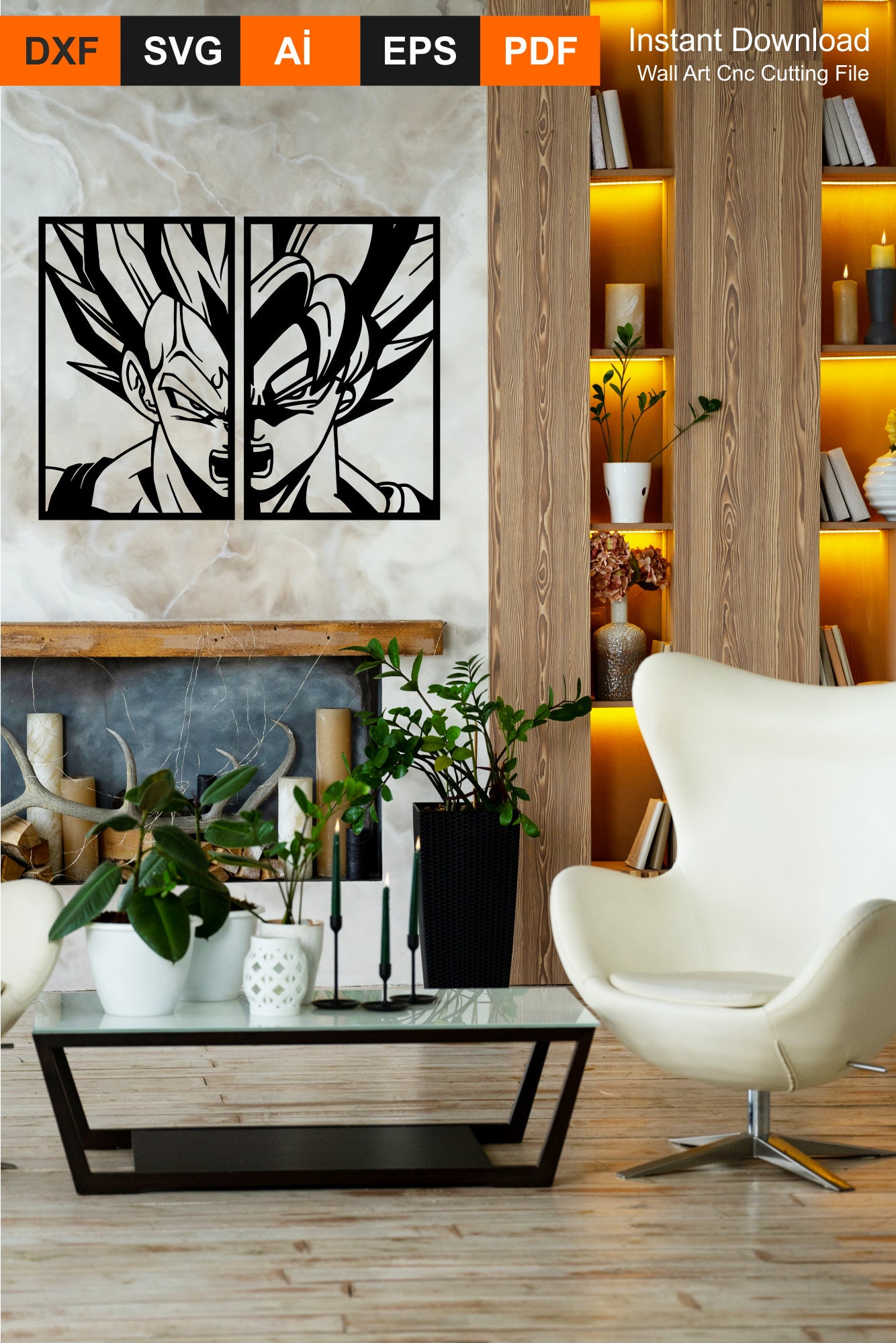 Dragonball Two Face DXF SVG Plasma, Laser, Cnc File, Cricut, Silhouette ...