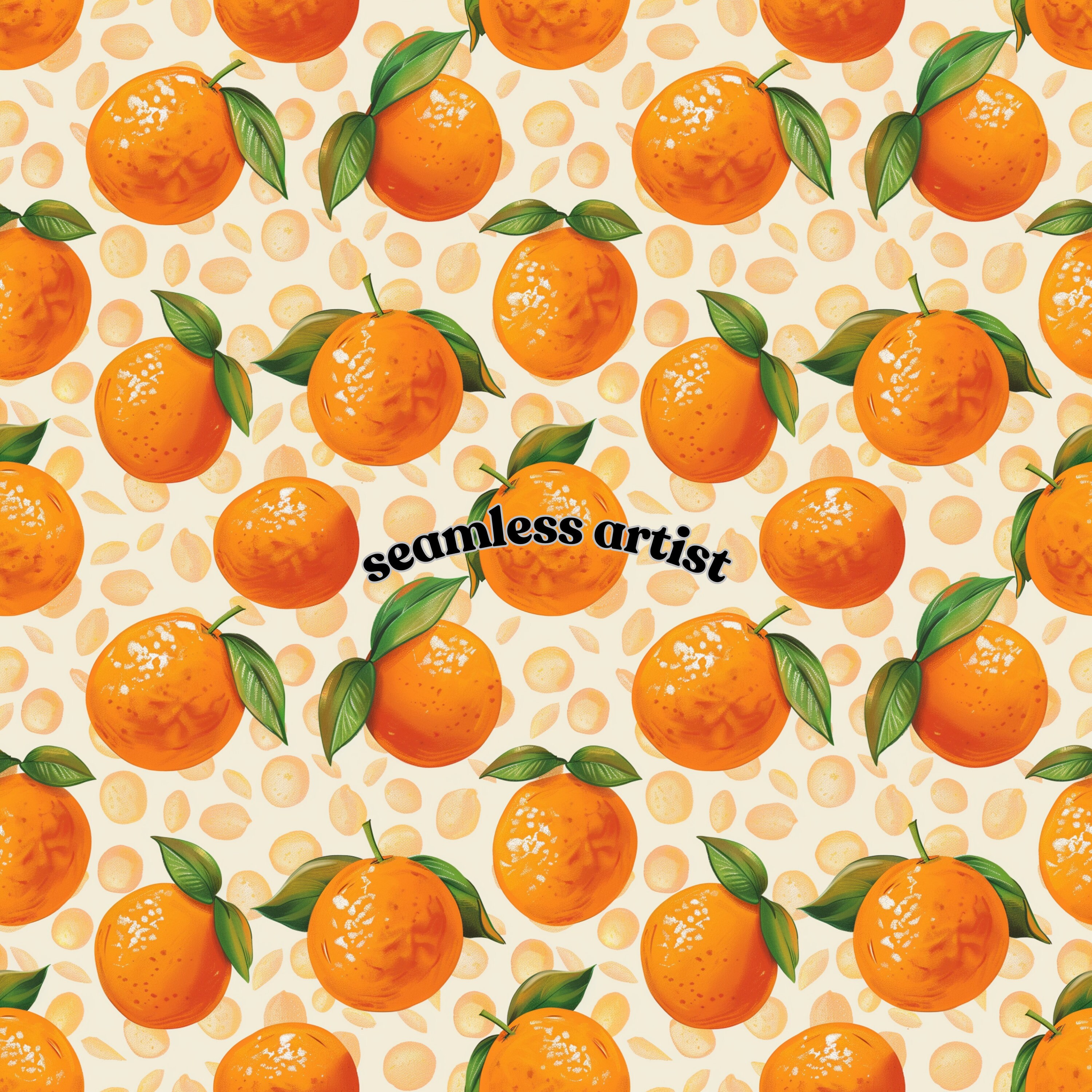 Oranges Fruit Cute Seamless Pattern Digital Download Unlimited ...