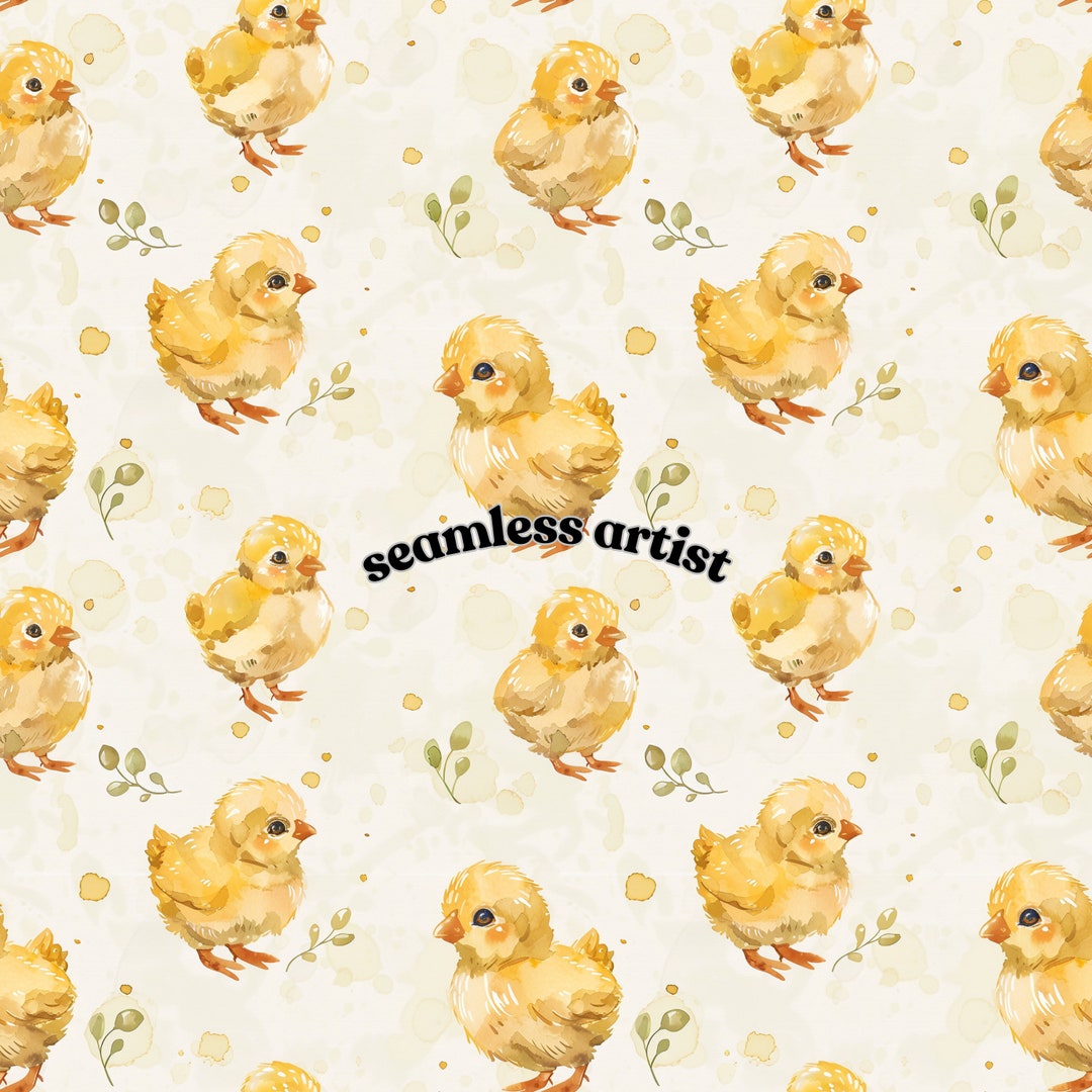 Baby Chicks Cute Seamless Pattern | Digital Download | Unlimited ...