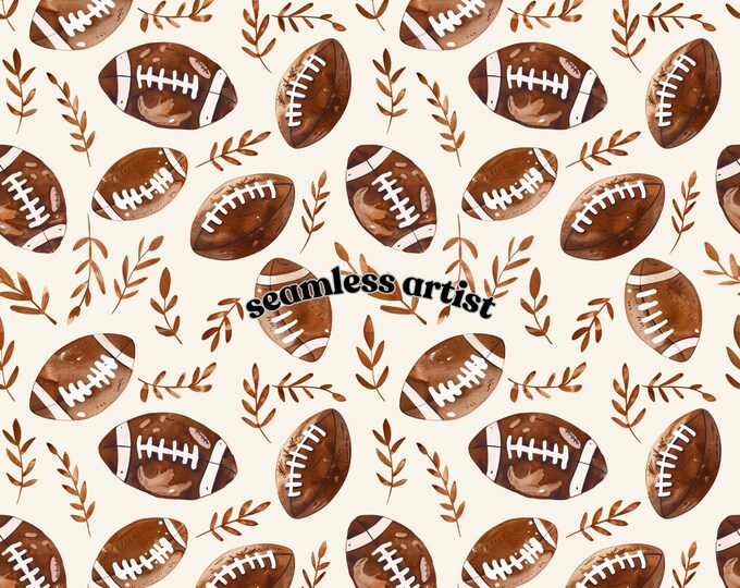 Football Sports Seamless Pattern | Digital Download | Unlimited ...