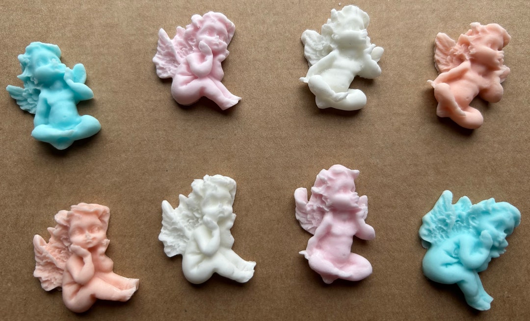 8 X Pack of Edible Cherub/angel/fairy Caketoppers 3cm by 3cm From Wing ...