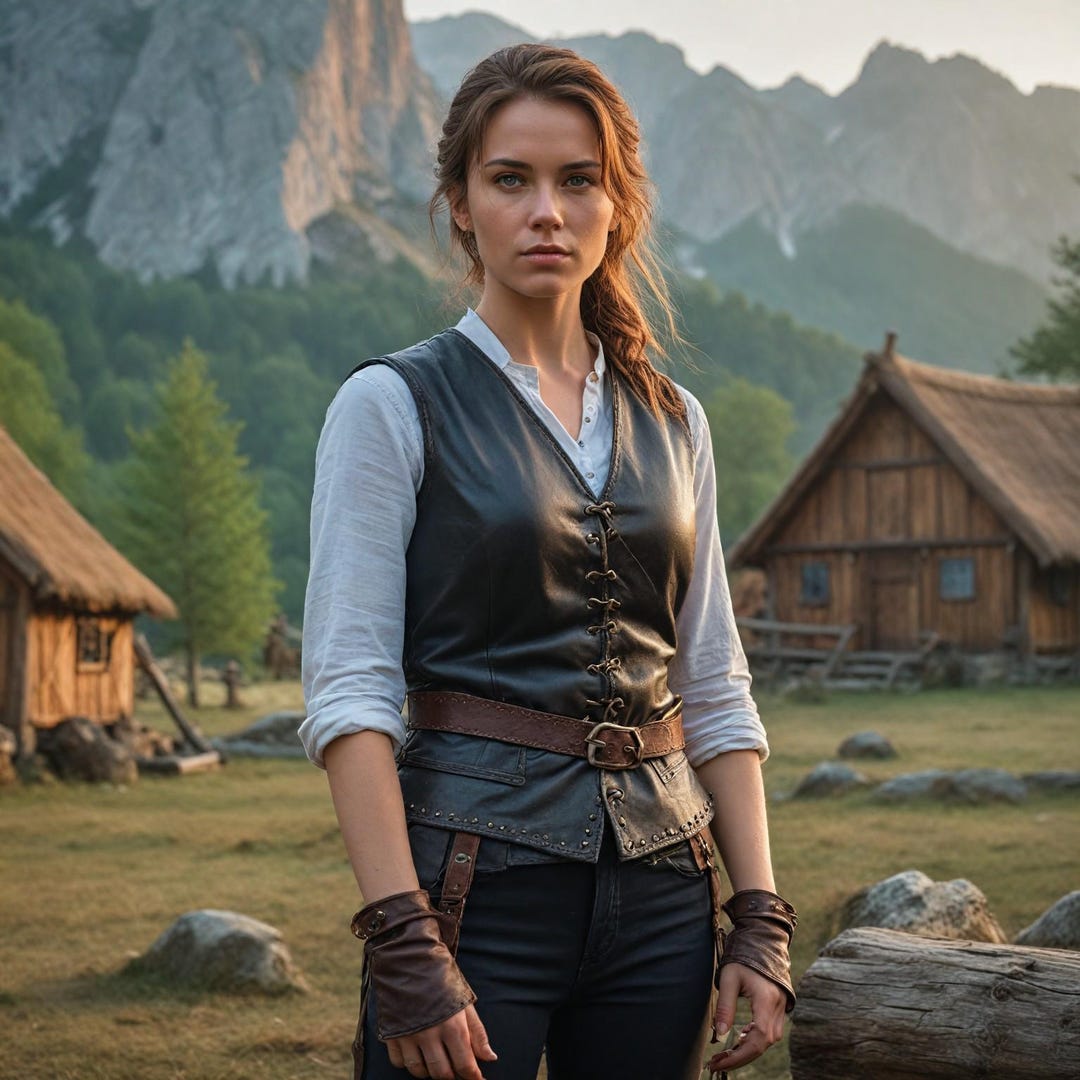 Plus Size Viking Leather Vest | Medieval Warrior LARP Costume ...