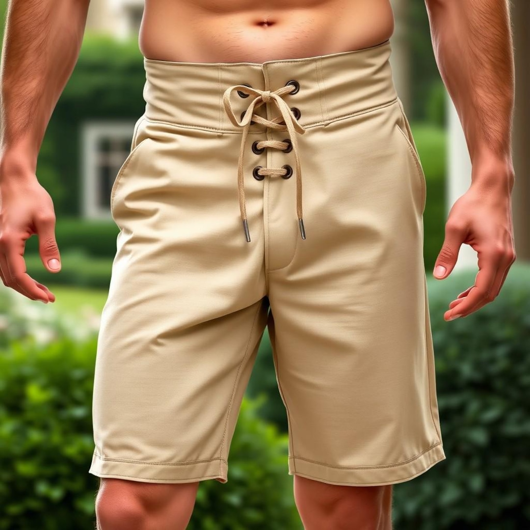 Men's Medieval Viking Renaissance Shorts | Lace up Pirate Cosplay ...