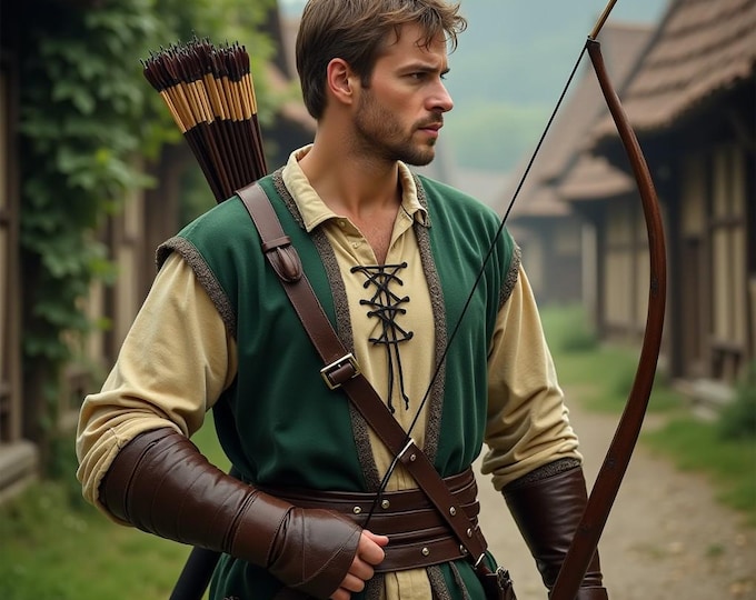Men's Viking Archer Costume | Renaissance Festival Warrior Tunic ...