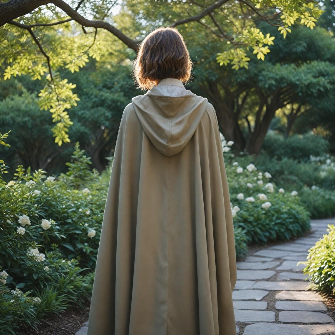 Women Viking Steampunk Hooded Cloak Renaissance Faire Cape Vintage ...