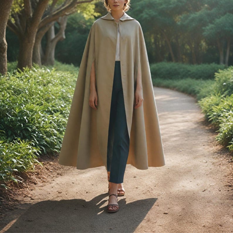 Women Viking Steampunk Hooded Cloak Renaissance Faire Cape Vintage ...