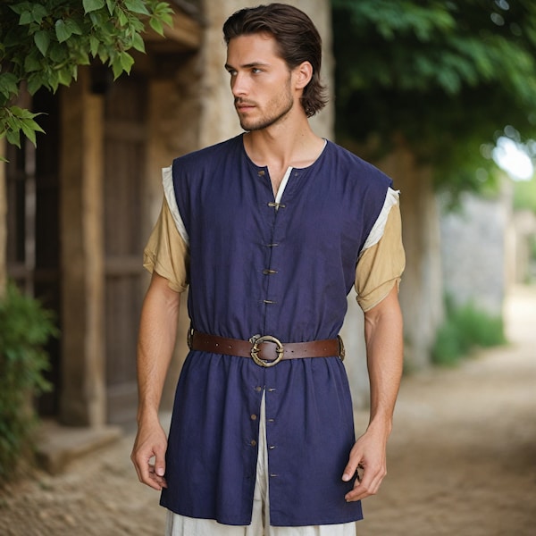 Medieval Sleeveless Men - Etsy