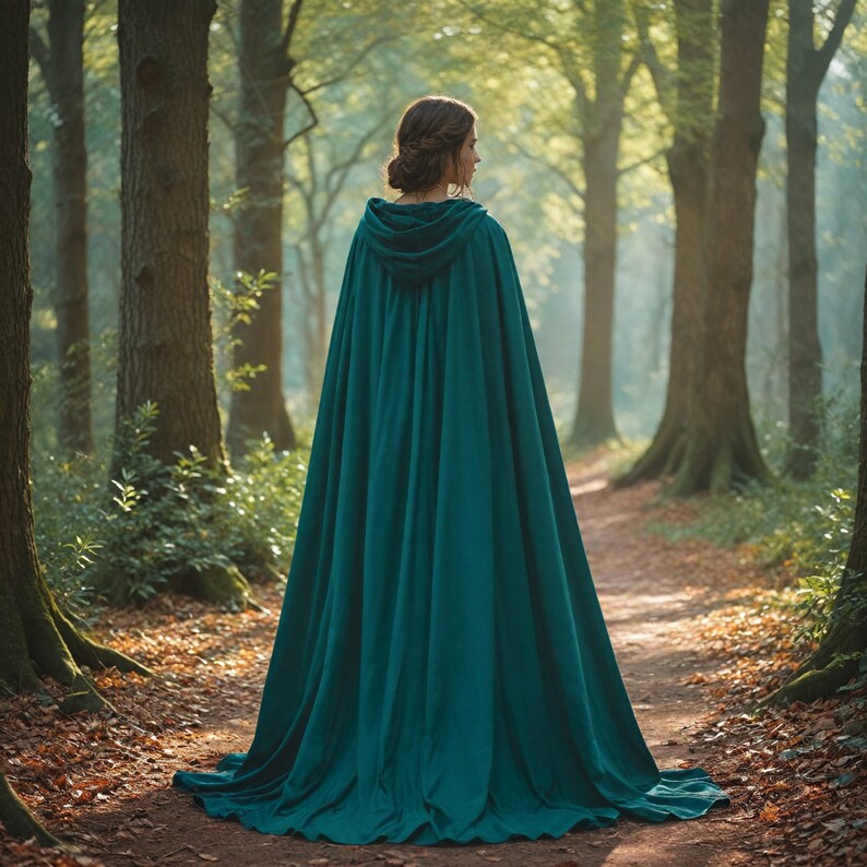 Medieval Women Ren Faire Hooded Cloak | Gothic Steampunk Vampire Cape ...