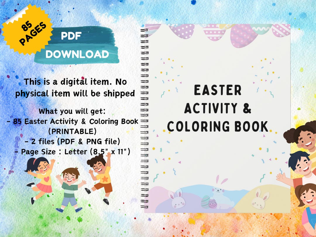 Easter Fun Activity and Coloring Book for Kids | Fun Games, Mazes ...