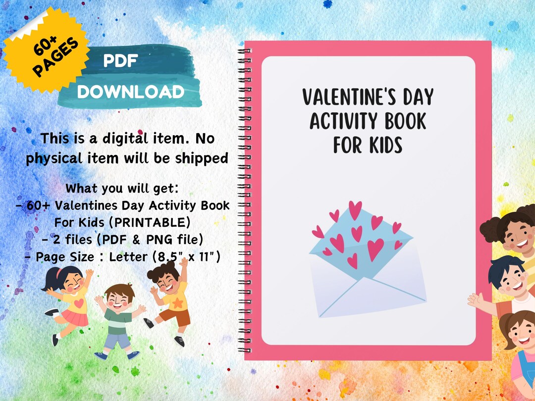 Valentine's Day Activity Book for Kids | Fun and Creative Love-themed ...