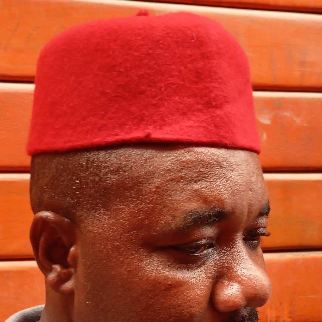 Original Red Chieftaincy Igbo Men's Cap Birthday Gifts for Him - Etsy