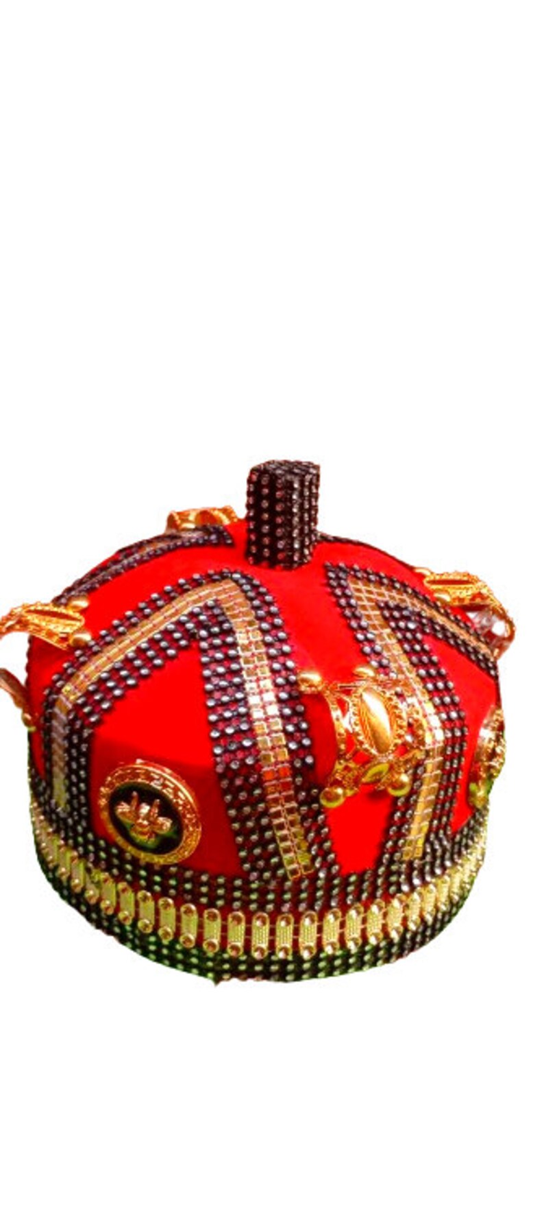 Best Original African Nigeria Traditional Wedding Red Cap,red Isiagu ...