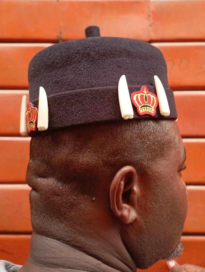 Chieftaincy Igbo Men's Cap African Nigerian Traditional Wedding Hat ...