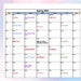 Blank Calendar, Schedules and Note Taking Templates for College ...