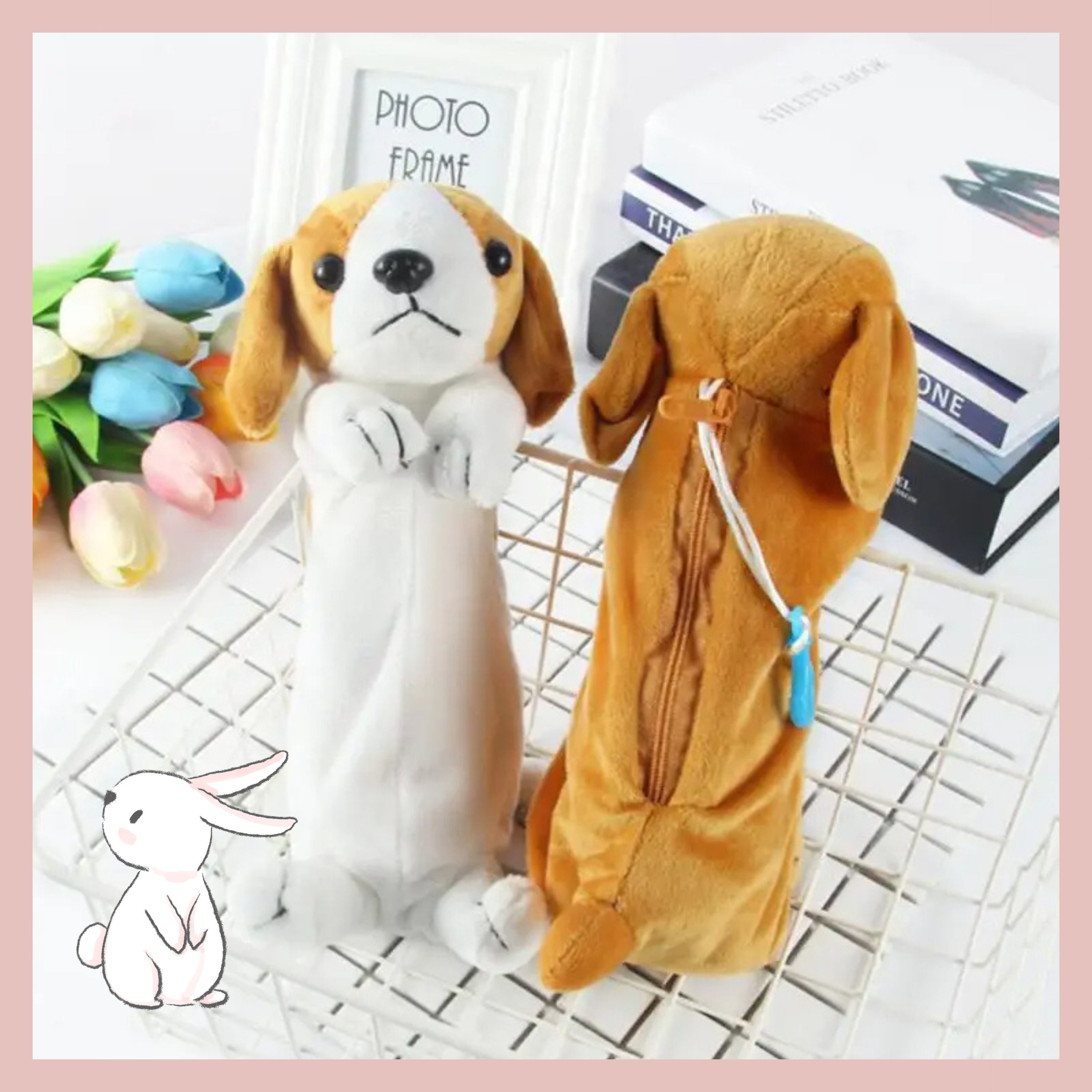 Cute Kawaii Dog Pencil Pouch,soft Plush Stationary,adorable School Pen ...