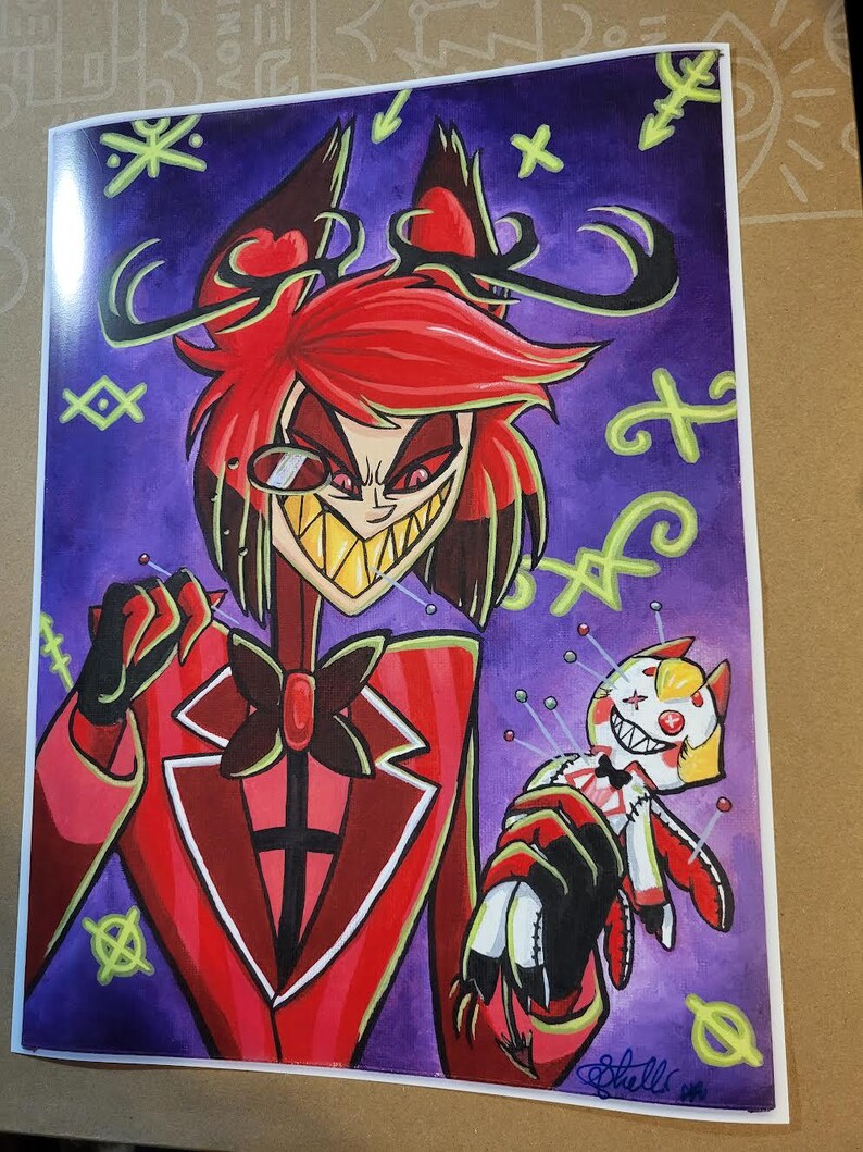 Hazbin Hotel Alastor Digital Fanart Print - Etsy