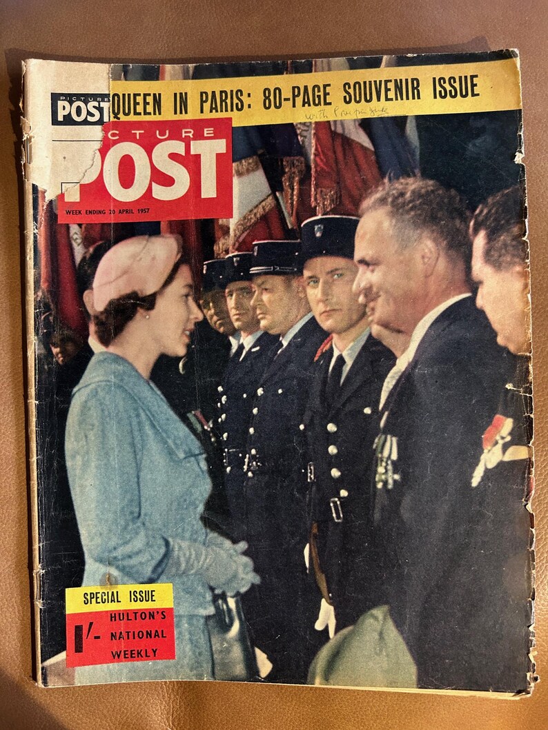 Magazines From the Mid 50's on the Queen Elizabeth in Paris. Life ...