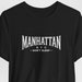 Manhattan NYC Adult Unisex Jersey Short Sleeve Tee, New York T Shirt ...