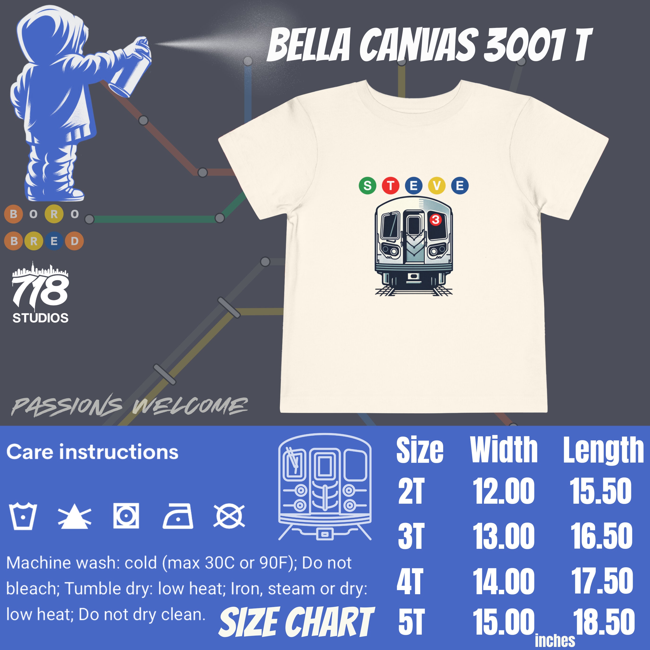 Custom Subway Train Birthday Shirt for Kids Personalized With Name ...