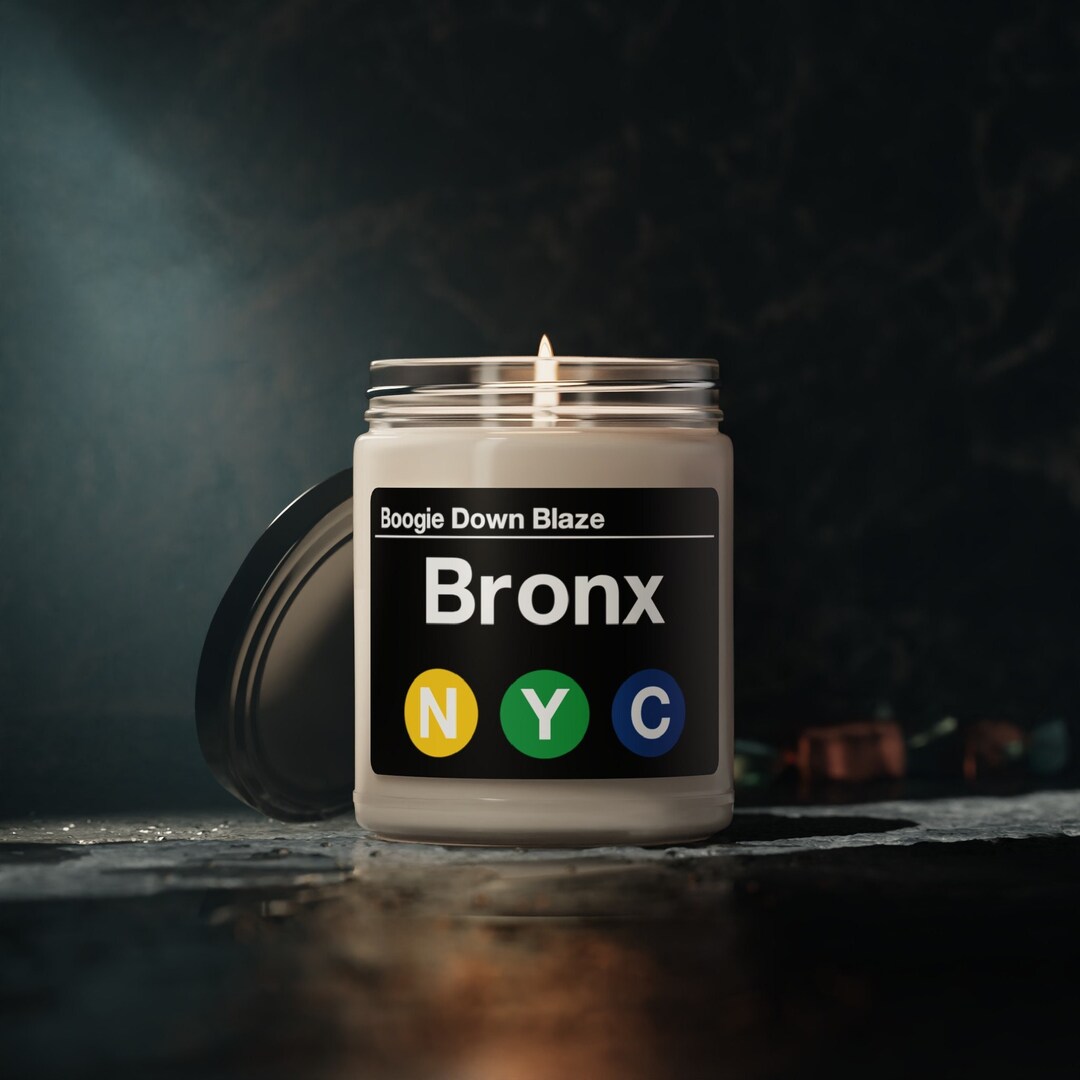 Boogie Down Blaze Candle - Bronx NYC Themed Aromatic Candle, Perfect ...