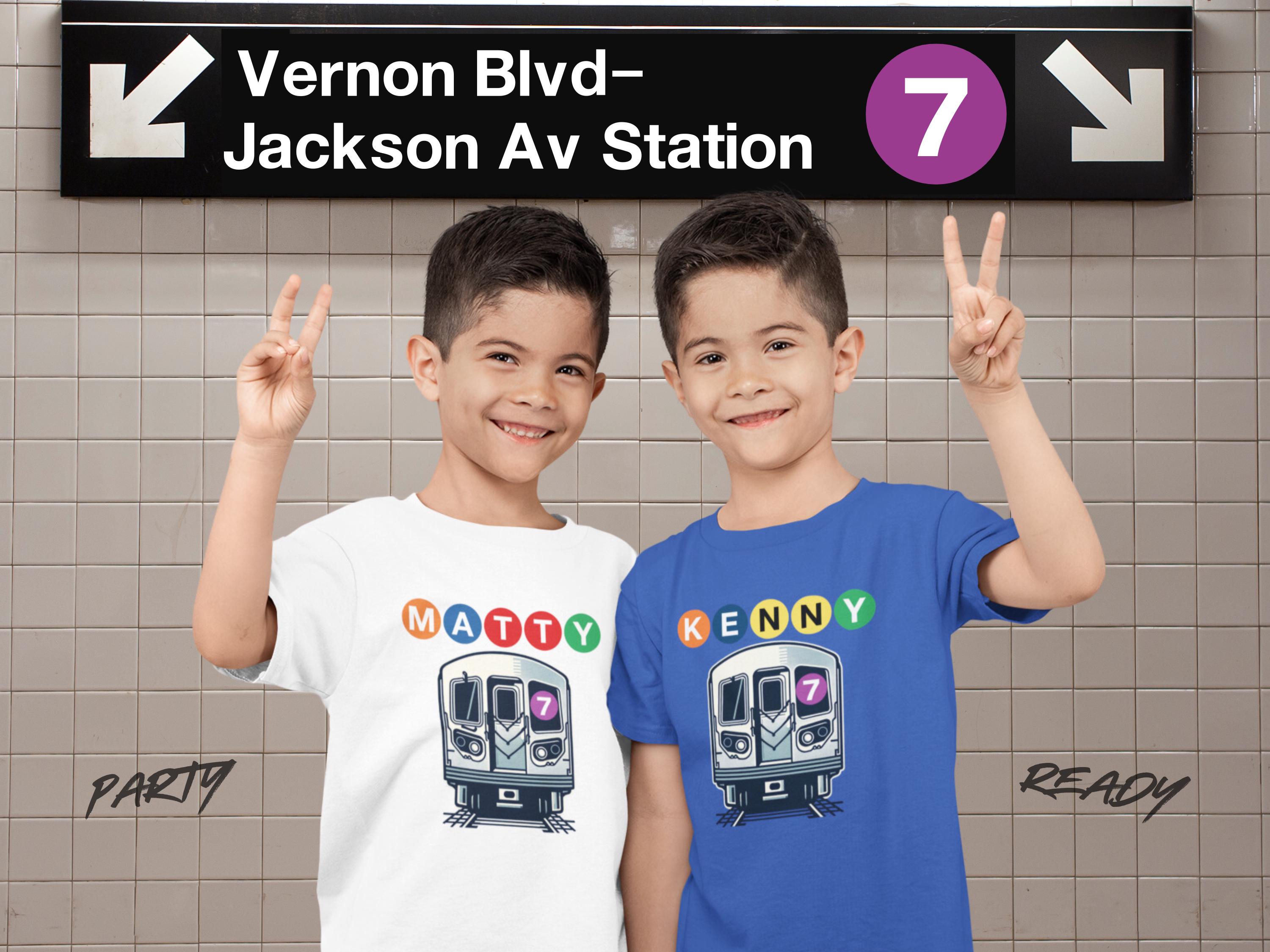 Custom Subway Train Birthday Shirt for Kids - Personalized With Name ...