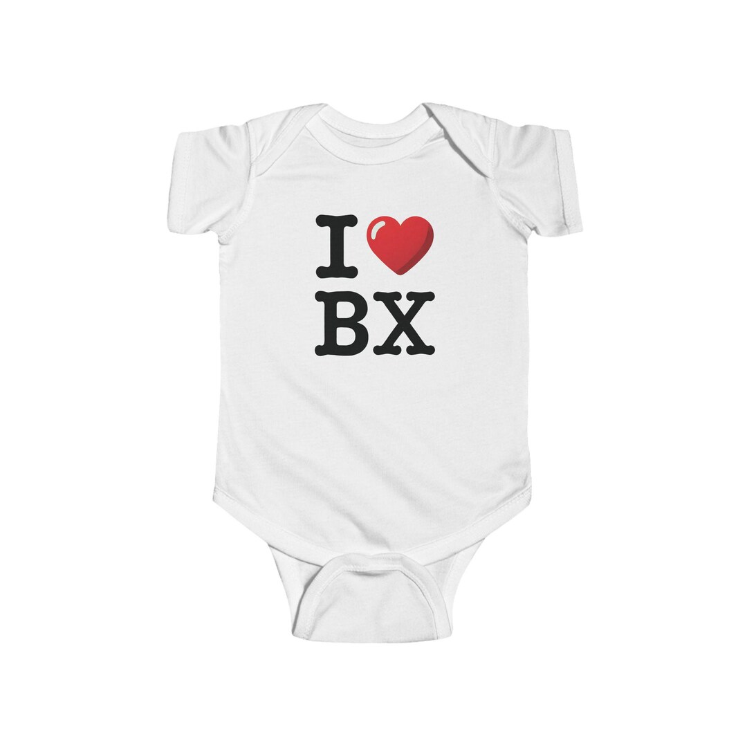 Bronx Baby Onesie, I Love Bronx Infant Bodysuit, NYC Baby Shower Gift ...