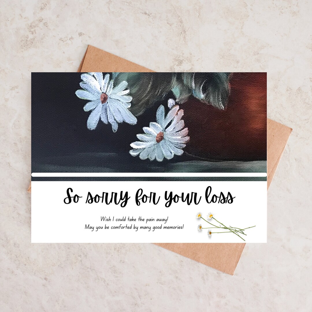Printable Sympathy Card for Loss of Significant Other, Condolence Card ...