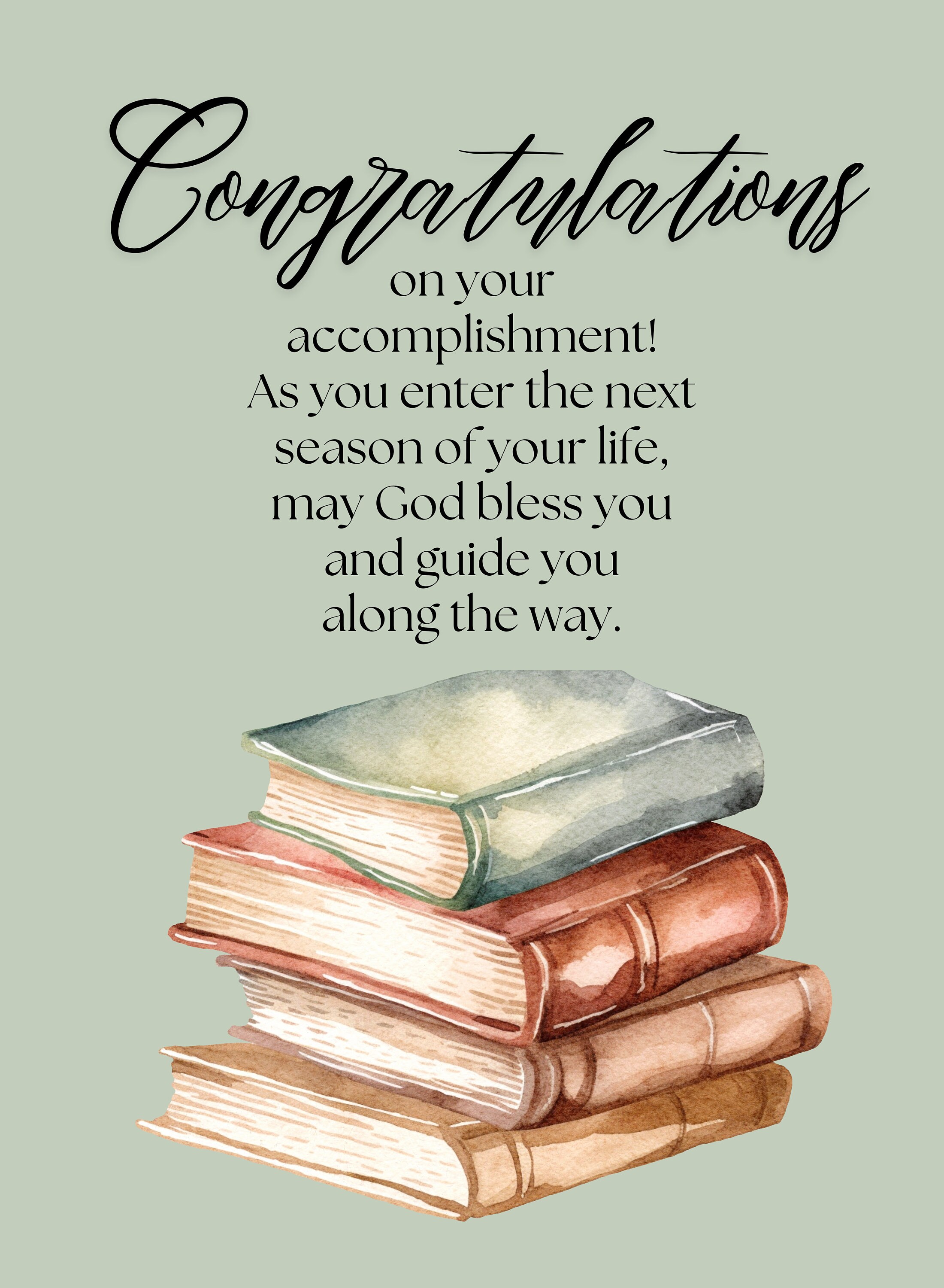 Digital Printable Congratulations Card for Her or Him, Congratulations ...